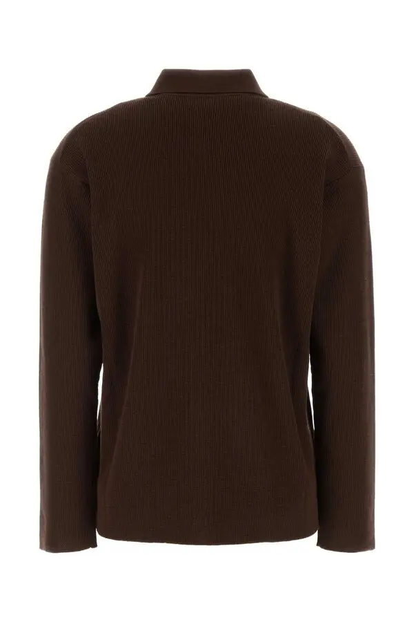 Miu Miu Wool Polo Shirt - Brown
