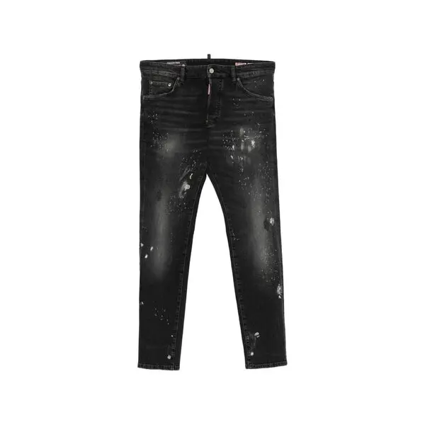 Dsquared2 Regular & Straight-leg Denim Jeans - Black