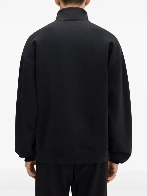 Jacquemus Half-zip Cotton Sweatshirt - Black
