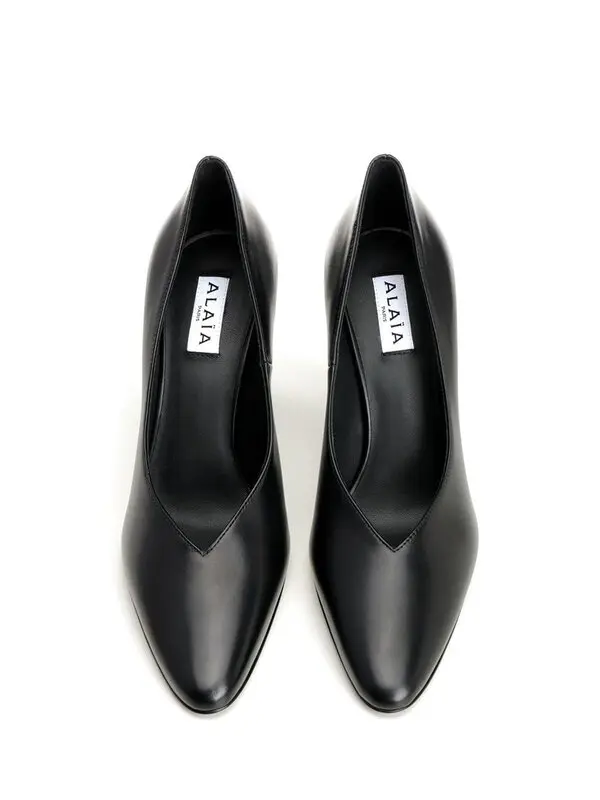 Alaïa 90 Leather Pumps - Black