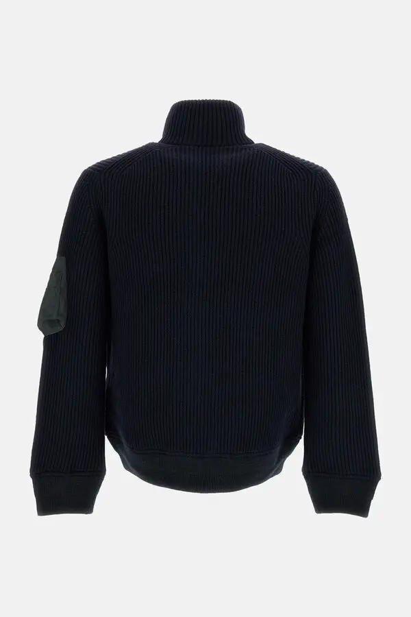 Sacai Wool Knit Fisherman Cardigan
