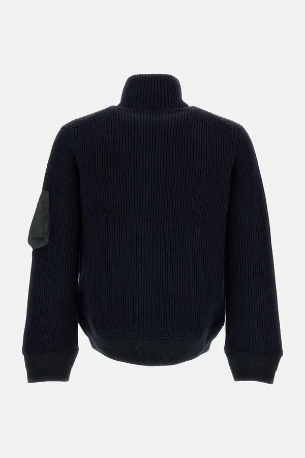Sacai Wool Knit Fisherman Cardigan - Multicolor