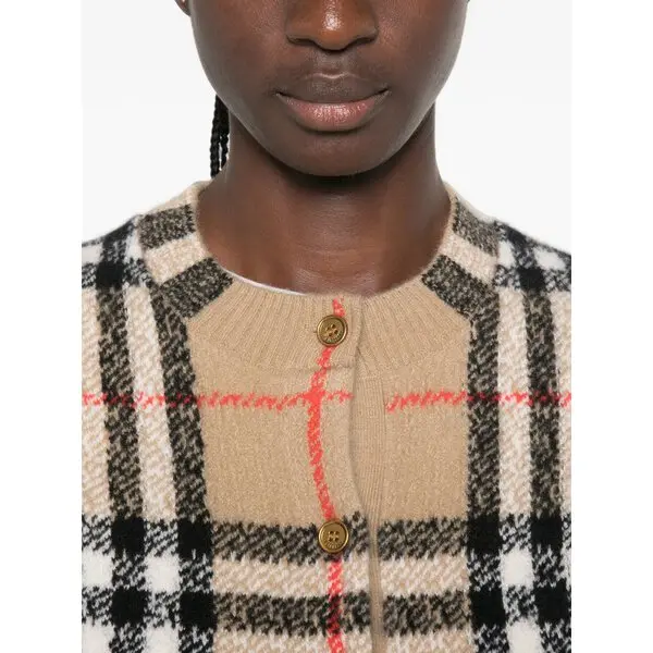 Burberry Neutrals Knitwear Cardigans
