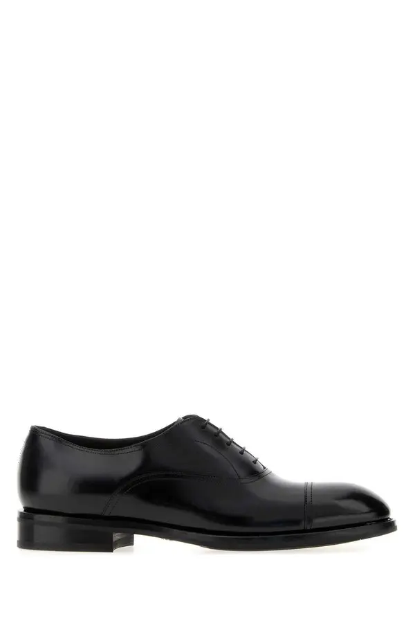 Santoni Leather Laafe Lace-up Shoes