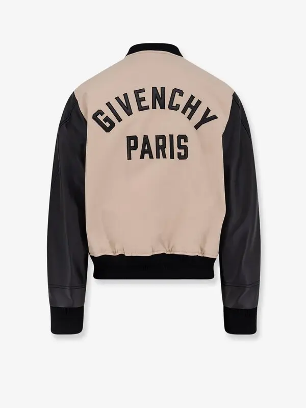 Givenchy Cotton And Leather Varsity Jacket - Multicolor