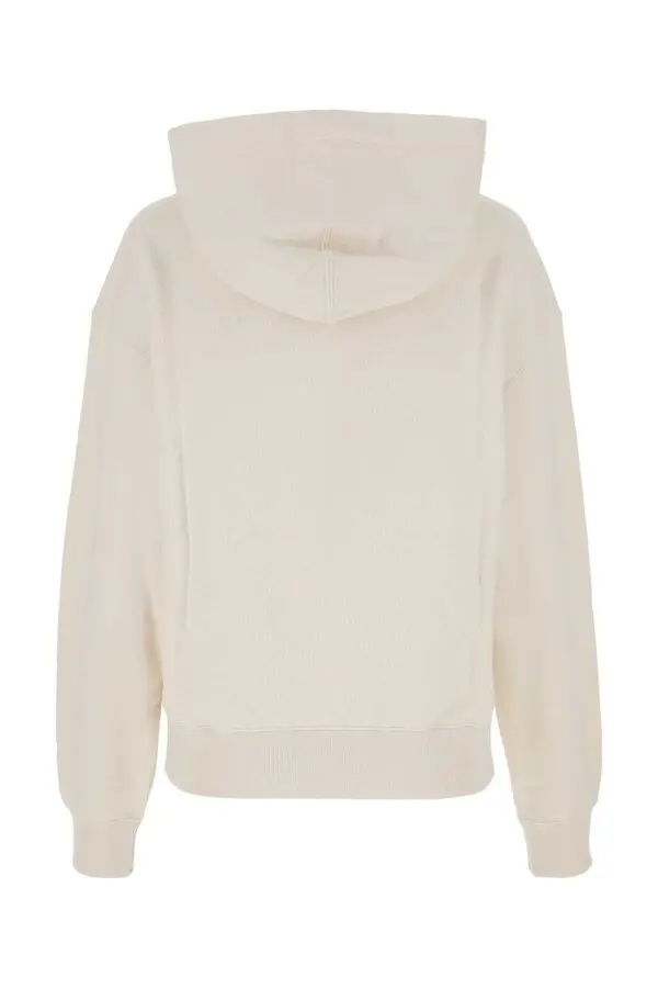 JIL SANDER Ivory Cotton Oversize Sweatshirt - Yellow