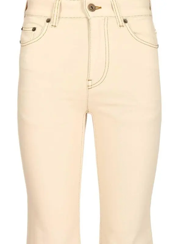 Burberry Flare Jeans - White