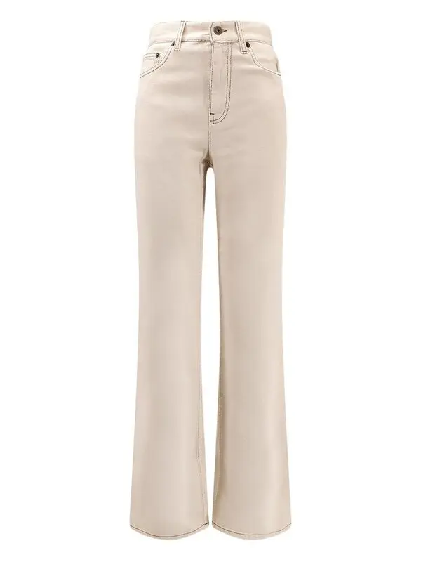 Burberry Flare Jeans - White