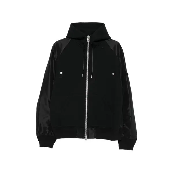 Sacai Paneled Lightweight Bomber Jacket - Black