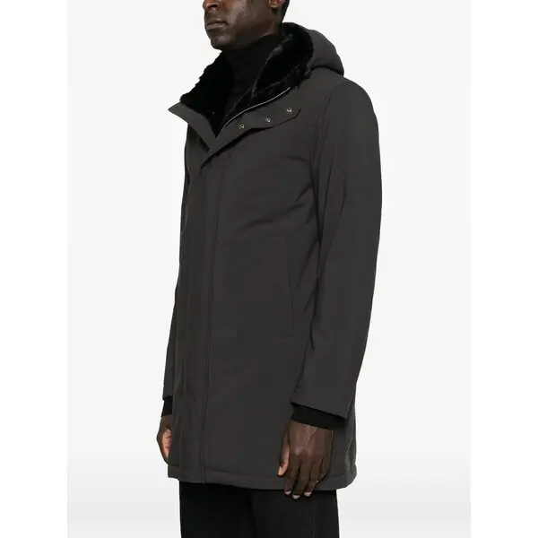 Herno Grey Coats Parkas