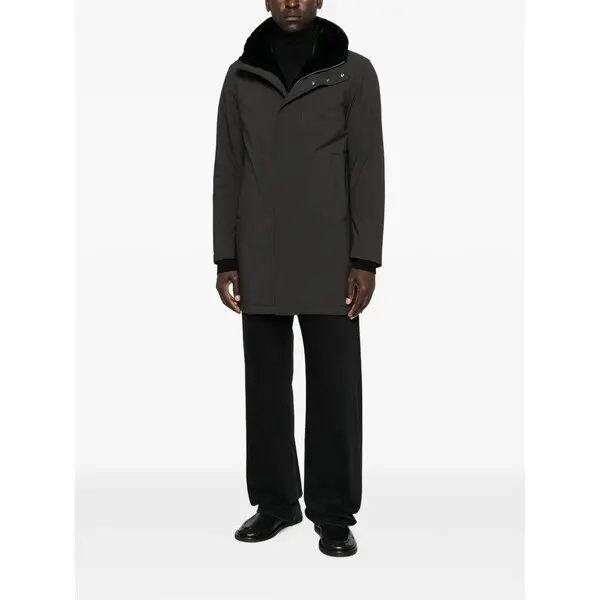 Herno Grey Coats Parkas
