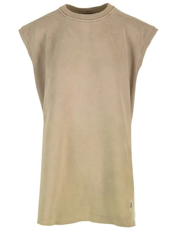Moncler Sleeveless Cotton Fleece Sweatshirt - Green