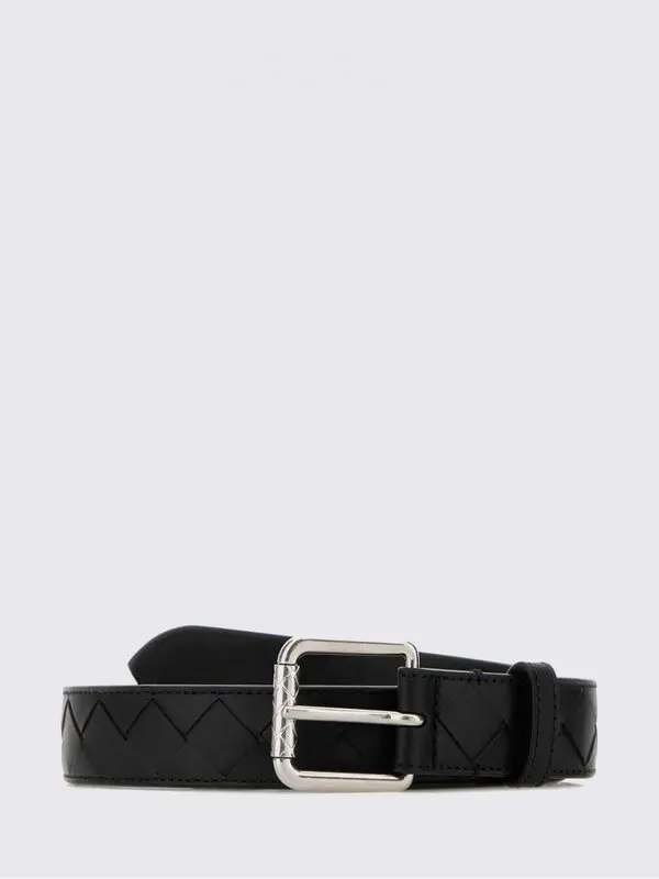 Bottega Veneta Woven Leather Belt - Black