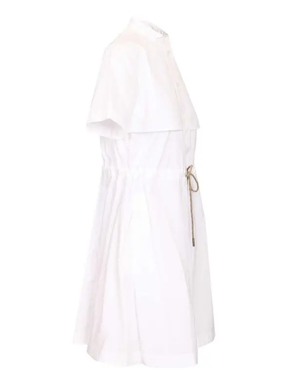 Burberry Cotton Poplin Dress - White