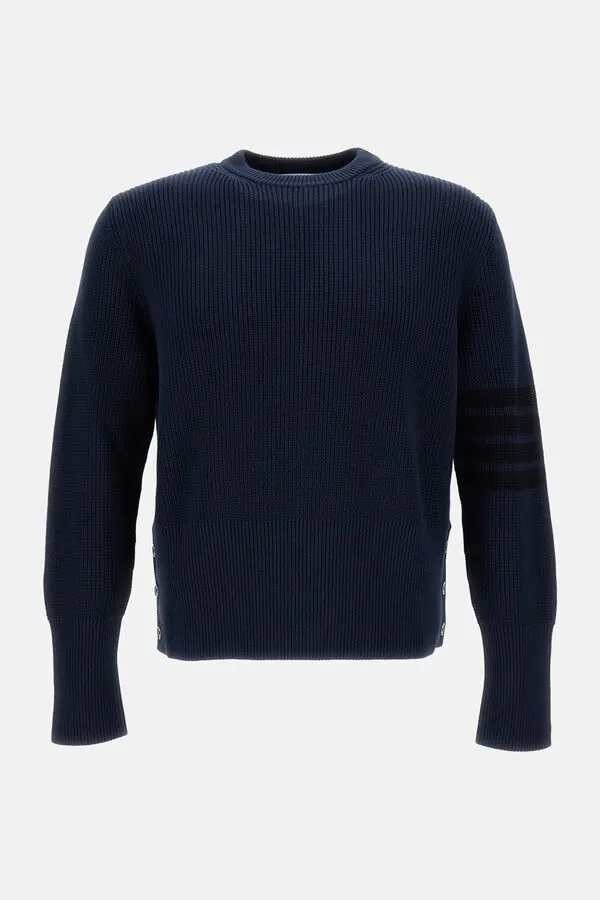 Thom Browne Crewneck Cotton Cardigan