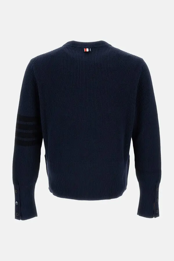 Thom Browne Crewneck Cotton Cardigan