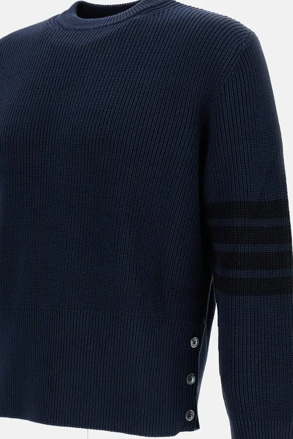 Thom Browne Crewneck Cotton Cardigan