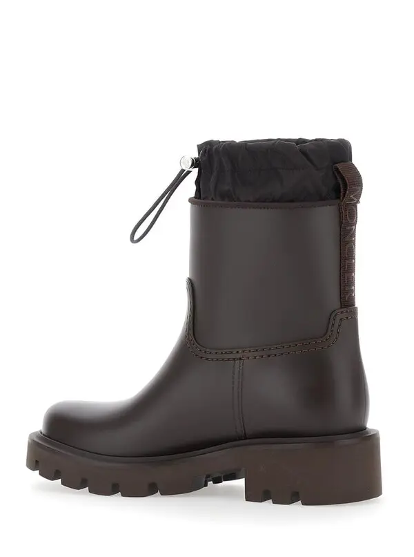 Moncler Kickstream Rain Boots - Brown