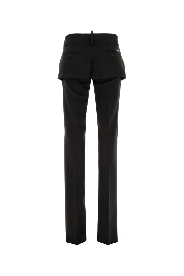Dsquared2 Stretch Wool Peek-a-boo Blend Pant