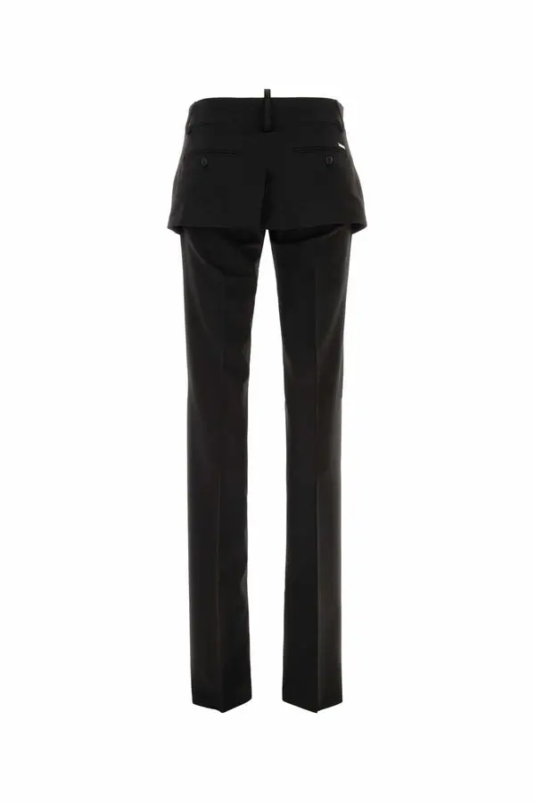 Dsquared2 Stretch Wool Blend Pant