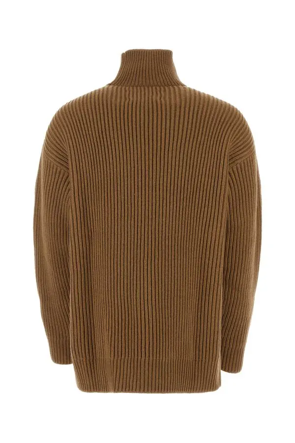JIL SANDER Biscuit Wool Sweater