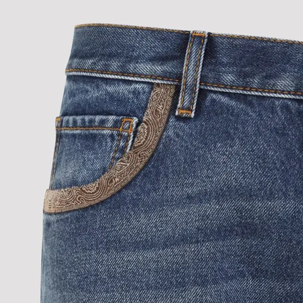 Etro Straight Denim Jeans - Blue