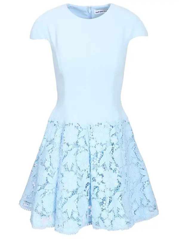 SELF-PORTRAIT Mini Dress - Blue