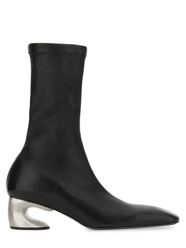 JIL SANDER Leather Boot - Black