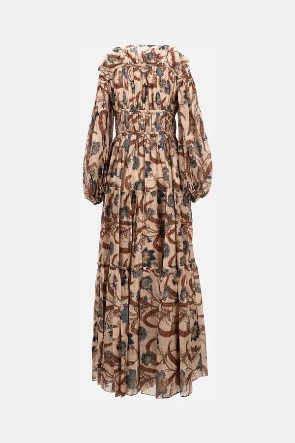 Zimmermann Floral Print Long Dress - Multicolor