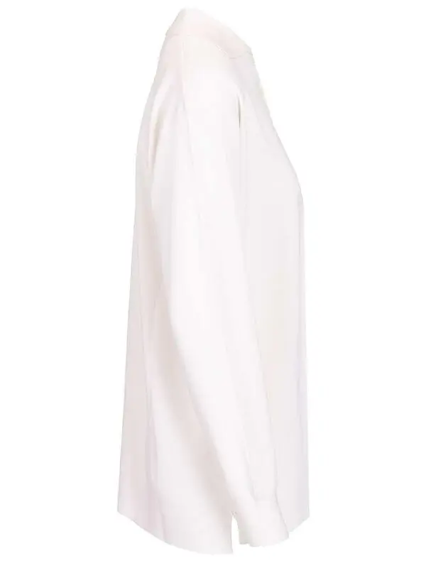 Loewe Cashmere And Silk Blend Polo Shirt - White