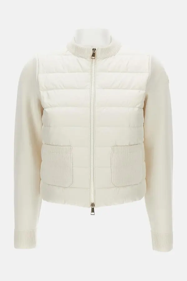 Moncler Wool Zip Up Cardigan - Multicolor