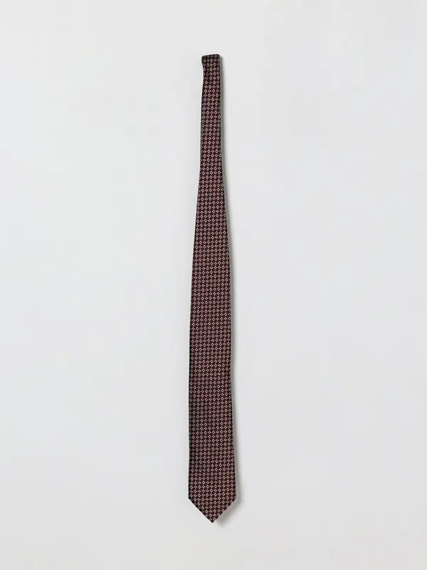 Zegna Jacquard Silk Tie - Red