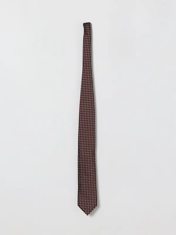 Zegna Jacquard Silk Tie - Red