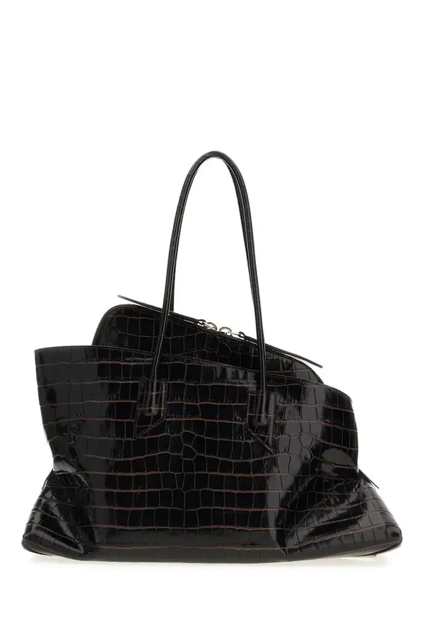 Attico Croc Effect Shopper Bag - Multicolor