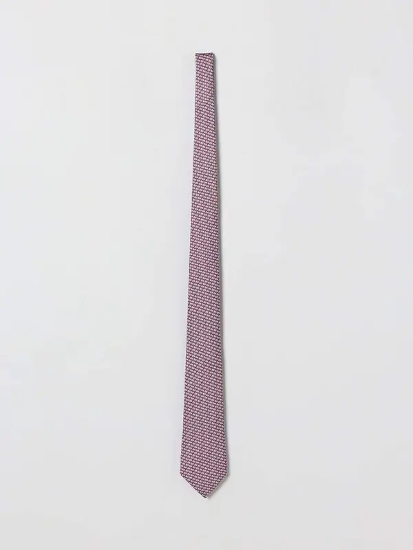 Zegna Silk Tie With All-over Sails Print - Pink