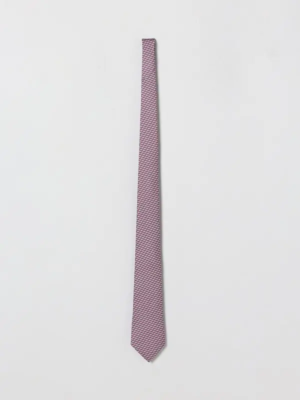 Zegna Silk Tie With All-over Sails Print - Pink