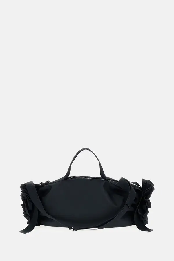 Simone Rocha Large Double Ribbon Rosette Bag With Embroidery