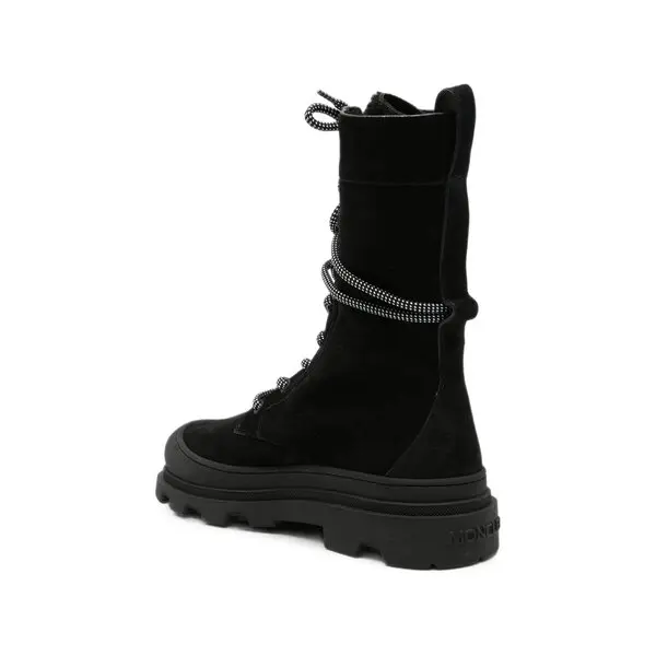 Moncler Suede Lace-up Boots
