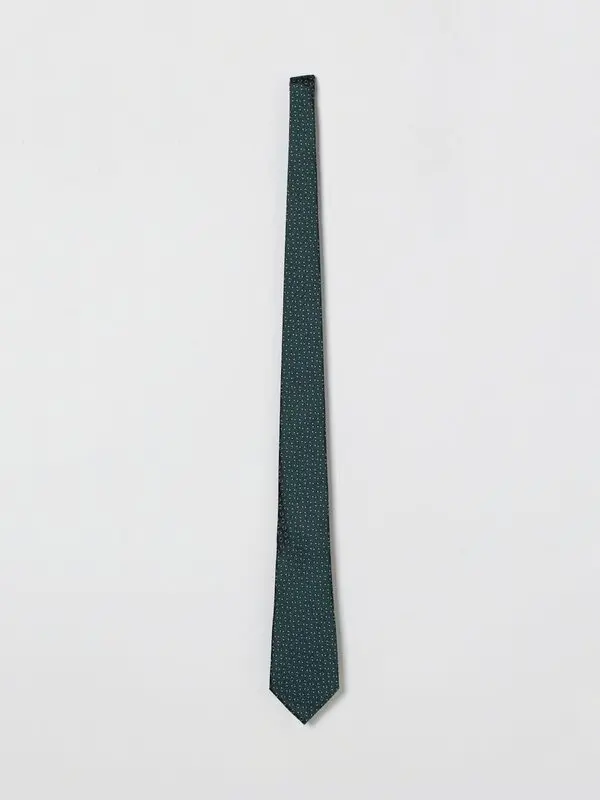 Zegna Jacquard Silk Tie - Green