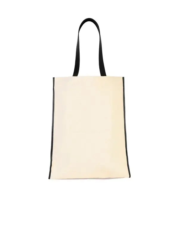 JIL SANDER Beige Tela Shopping Bag