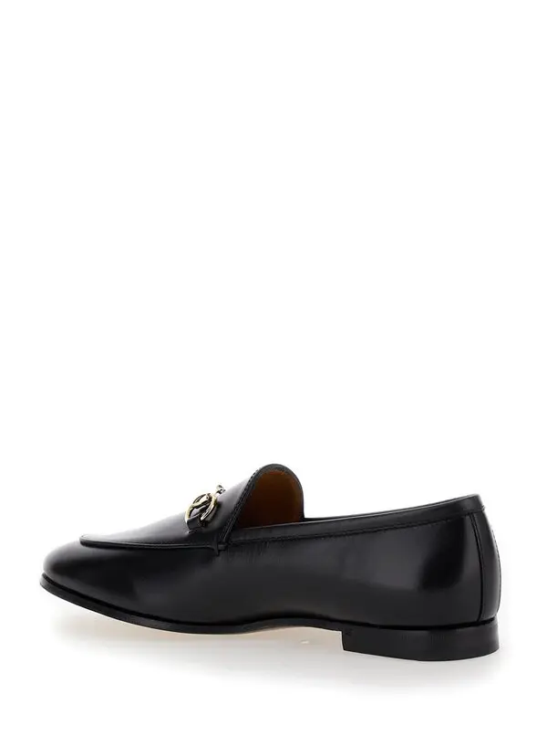 Gucci Loafers 'jordaan' With Horsebit Detail In Leather For - Black
