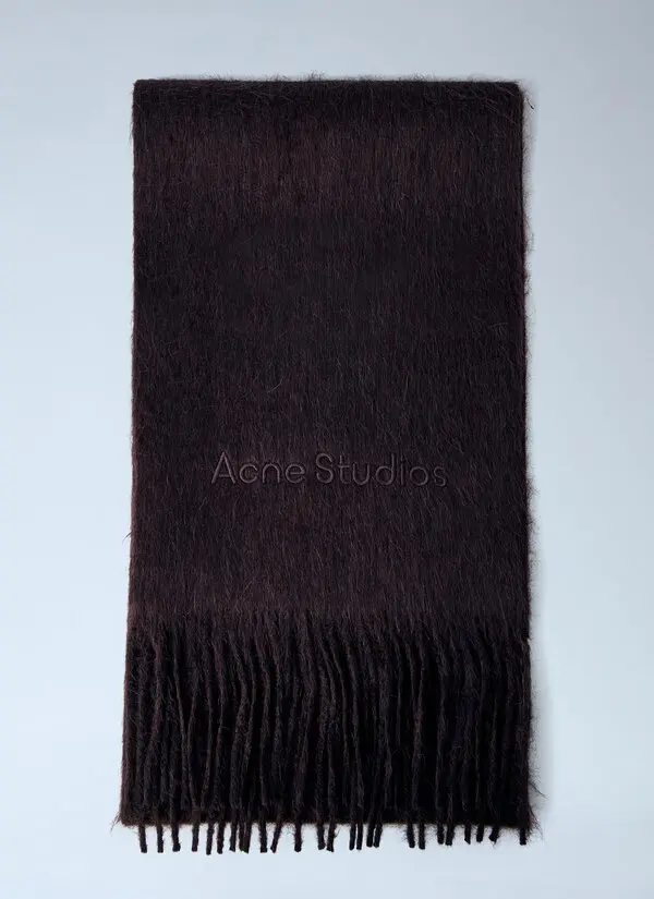 Acne Studios Logo Wool Scarf