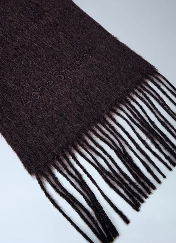 Acne Studios Logo Wool Scarf