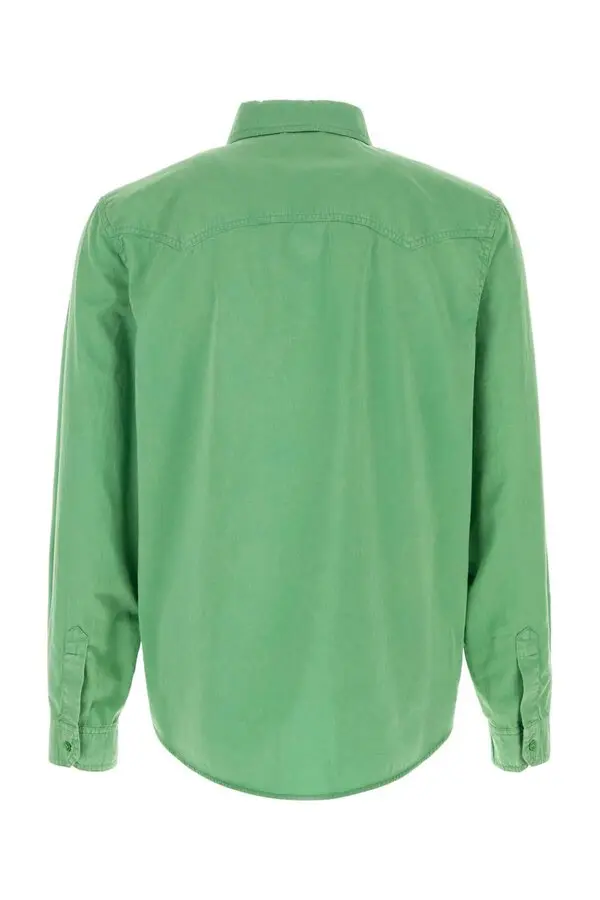 Versace Grass Cotton Shirt