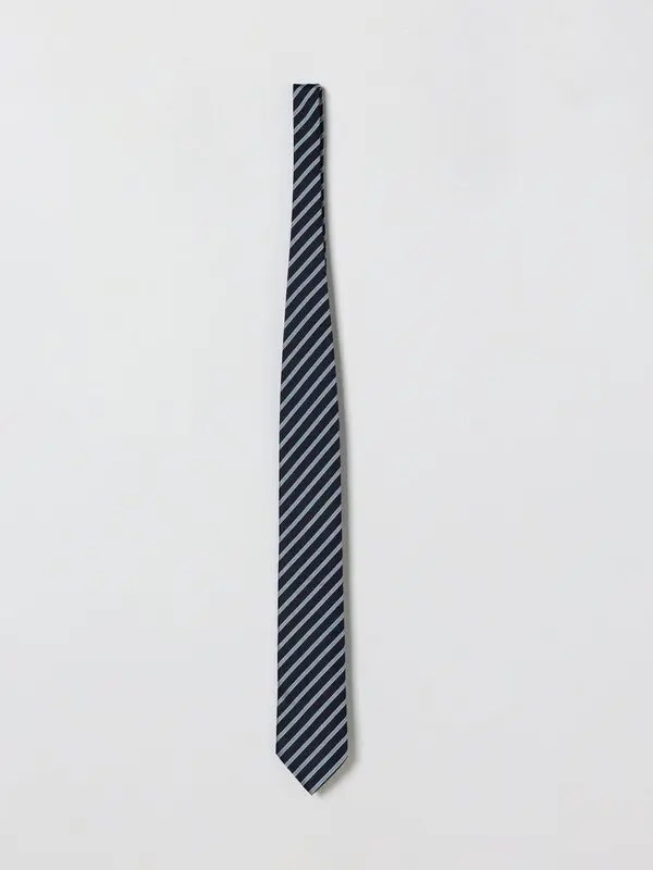 Zegna Striped Silk Tie - Blue