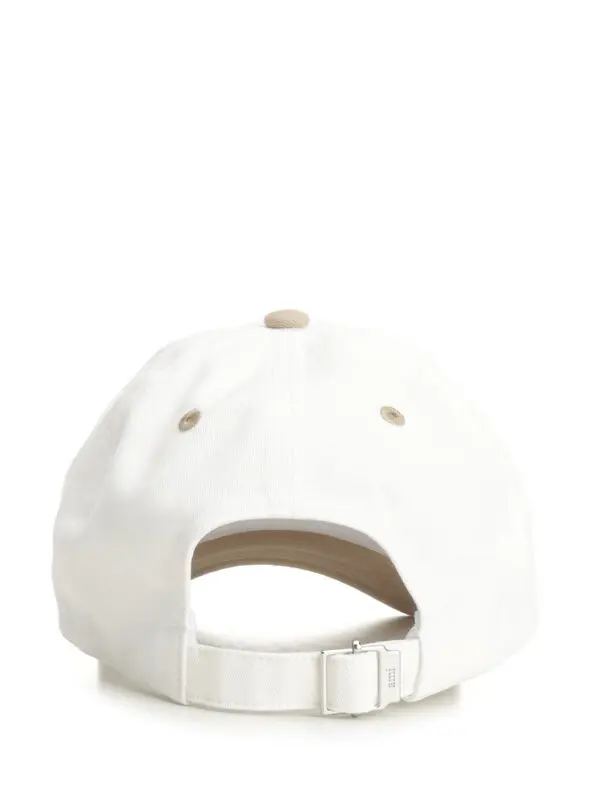 AMI Paris Bicolor Cap Cotton Gabardine
