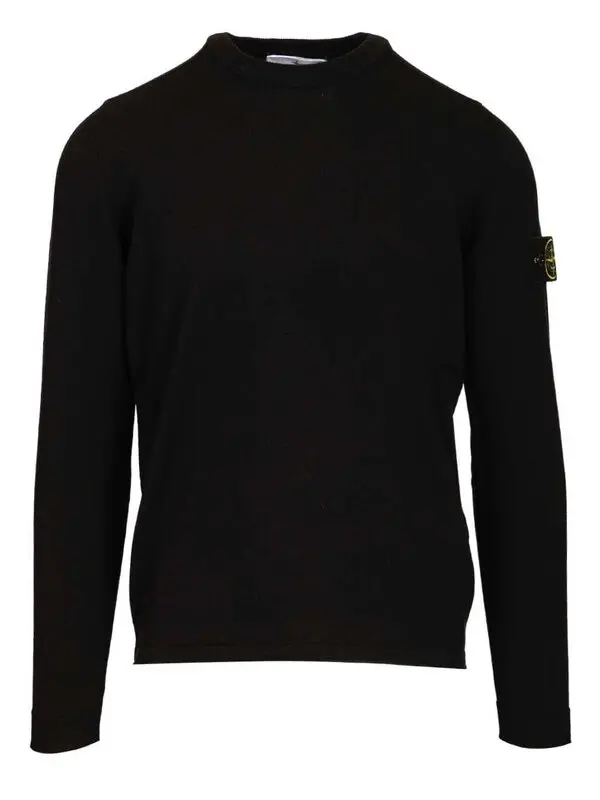 Stone Island Lightweight Organic Cotton Sweater - Black
