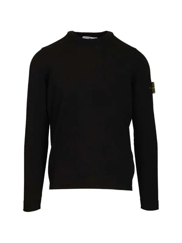 Stone Island Lightweight Organic Cotton Sweater - Black