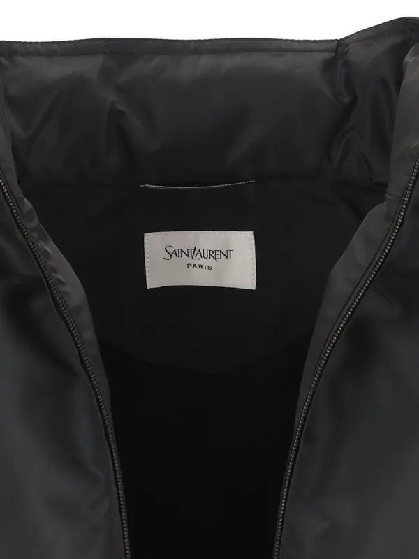 Saint Laurent High Collar Sports Jacket - Blue