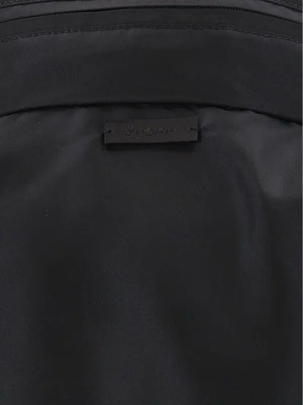 Saint Laurent High Collar Sports Jacket - Blue